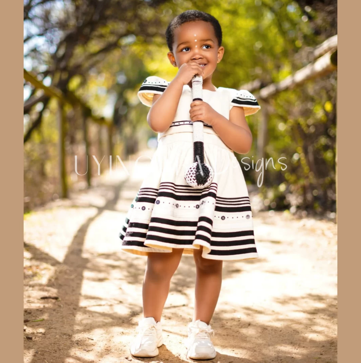 Kids Cream Umbhaco Dress