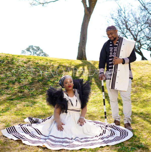 Uyinqaba Cream traditional His & Hers ensemble